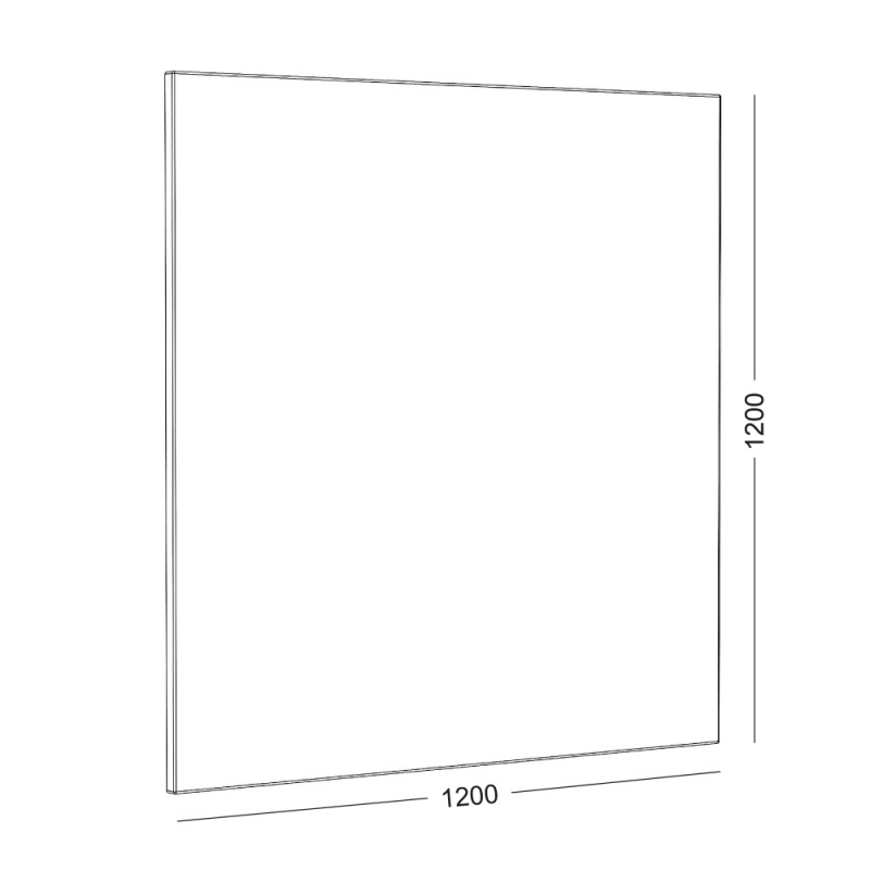 Rectangular sound absorption wall panels