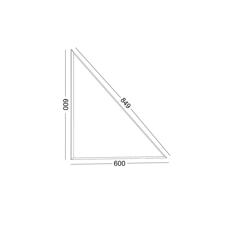 Wall-Mounted Acoustic Panel - Triangular