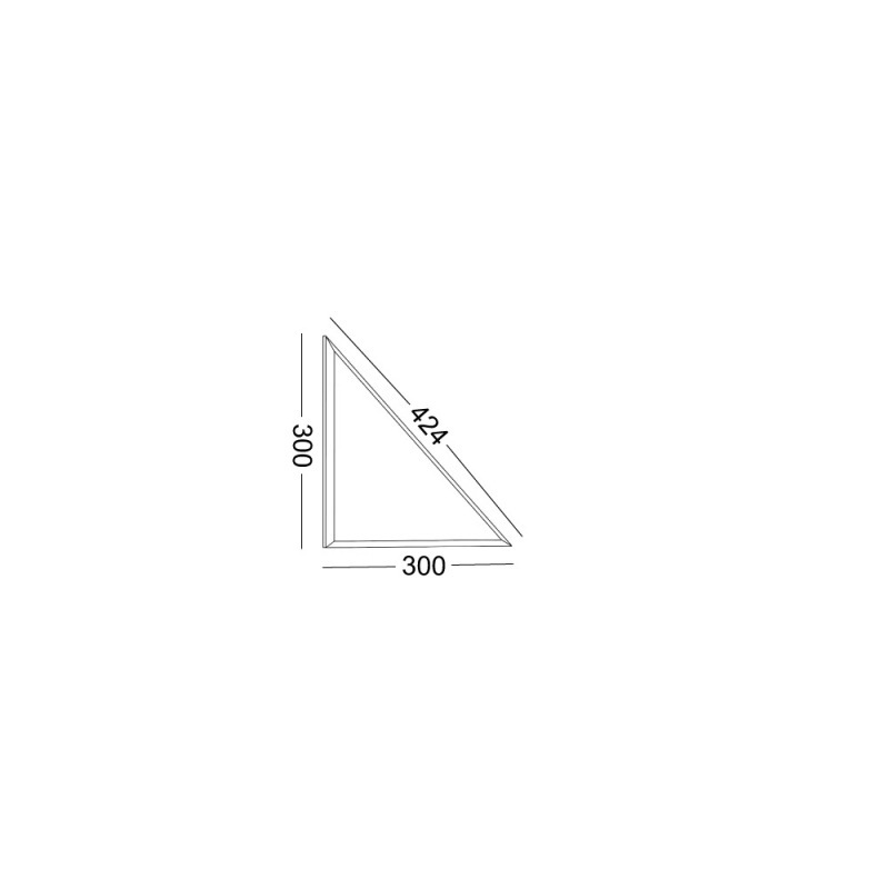 Wall-Mounted Acoustic Panel - Triangular